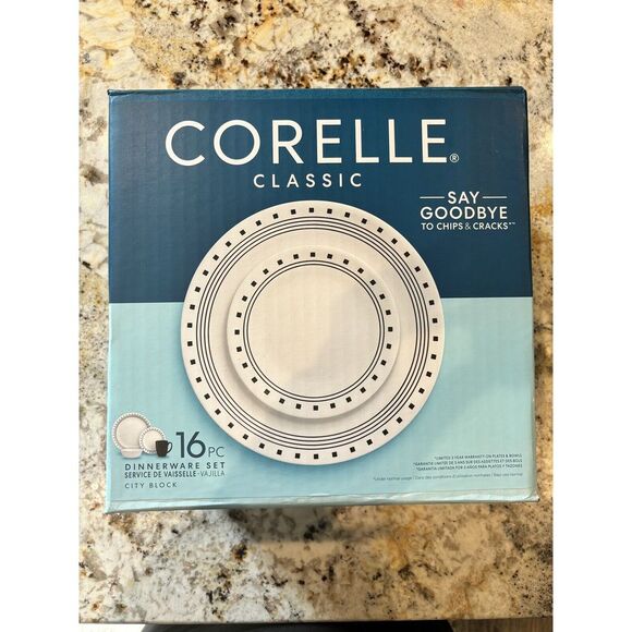 Corelle | Dining | Corelle 6pc Dinnerware City Block Place Settings ...